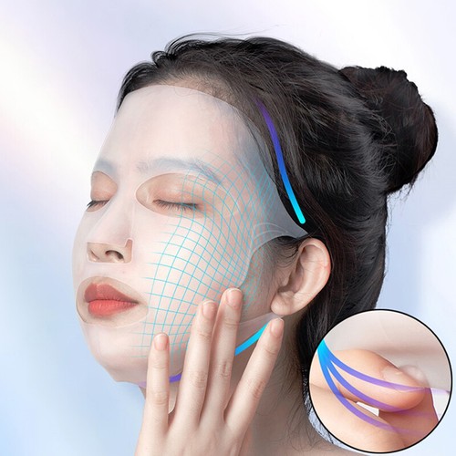 Silicone Face Mask Cover Face Firming Gel Sheet Mask Ear Fixed Skin C ...