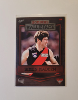 2013 AFL SELECT ESSENDON BOMBERS HALL OF FAME 140 YEARS CARD SIMON ...