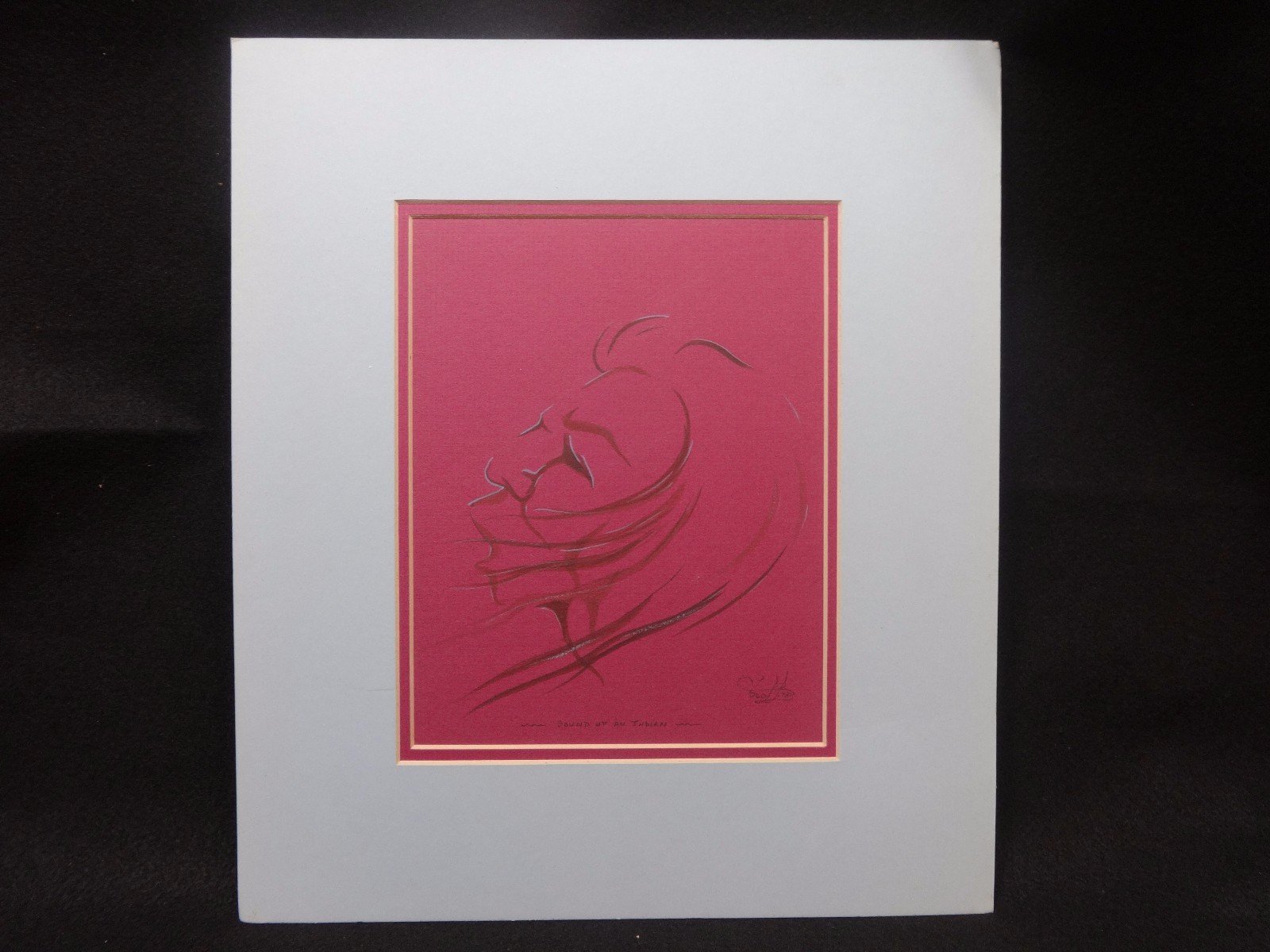 Original-1973-Jonny-Hawk-Vintage-Native-American-Pencil Art | eBay