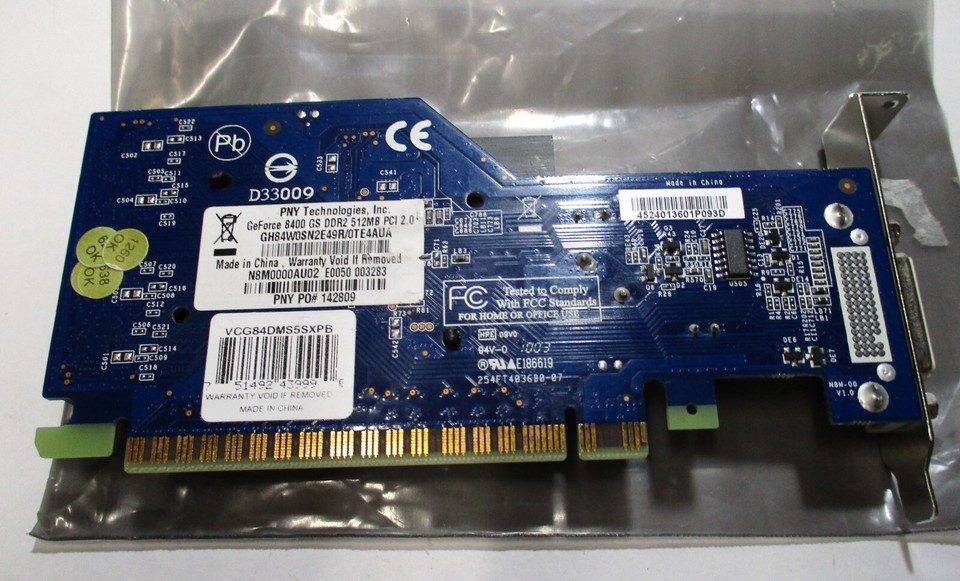 PNY GeForce 8400GS 512MB PCI 2.0 x 16 Low Profile Graphics Card ...