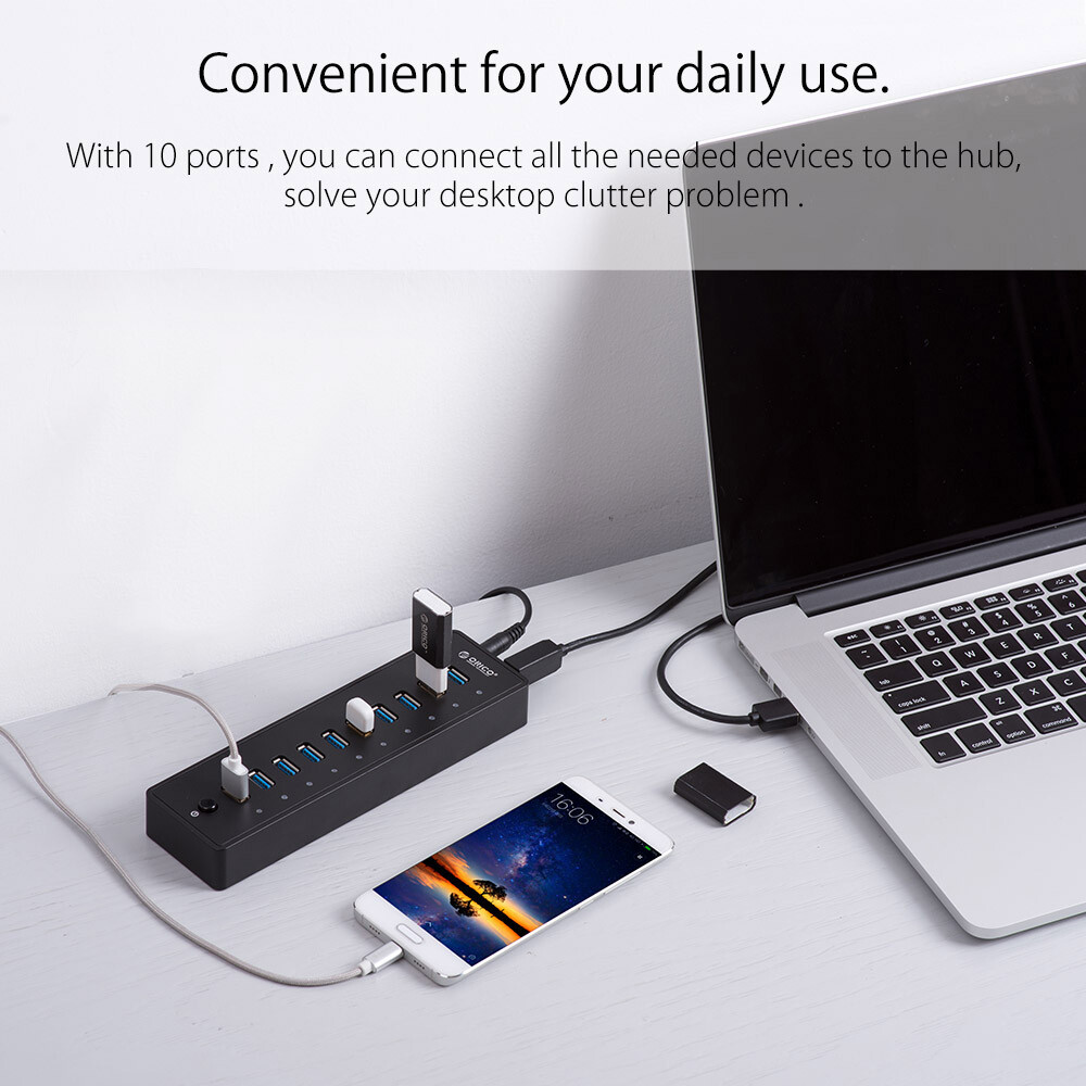 ORICO Industrial Powered USB Hub 10/20/30 Ports Data Hub USB2.0 USB3.0 ...