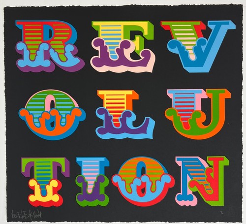 Ben Eine Revolution - Black 2014 Print Limited Edition Signed Numbered RARE | eBay