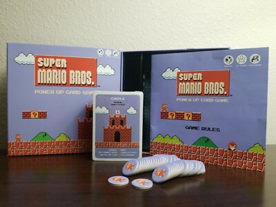 2017 Super Mario Bros Power Up Card Game - Sealed Card Deck (Missing 7 ...