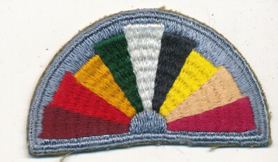 Army Hostess patch US Army real WWII make rainbow fan | eBay