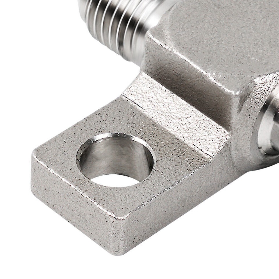 3AN AN-3 Stainless Steel AN3 3-Way Male Brake Hose Fitting Tee Adapter ...