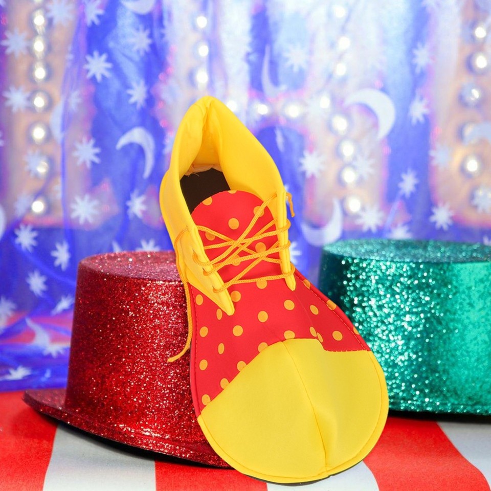 2 Pairs Cute Clown Accessories Shoes for Kids Cosplay Props Performance ...