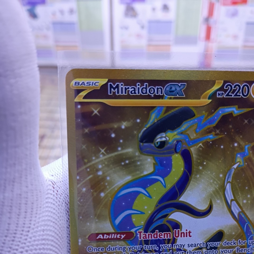 Miraidon ex 253/198 Hyper Rare Pokémon 2023 Scarlet & Violet GOLD | eBay