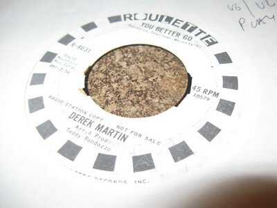 DEREK MARTIN You Better Go (one sided) 45 ROULETTE VG TO VG+ | eBay