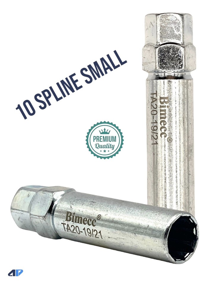 2pc Premium Bimecc 10-Spline Lug Nut Key Tools (1) Passenger Car, (1 ...