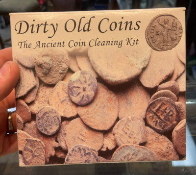 Vtg New Sealed Dirty Old Coins The Ancient Coin Cleaning Kit w Coin ...
