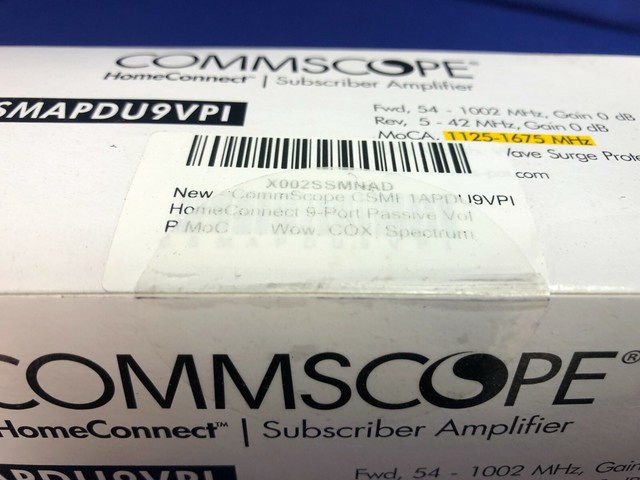 CommScope CSMAPDU9VPI 9-port HomeConnect Passive VoIP Amplifier With ...