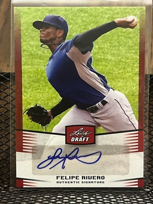 FELIPE RIVERO 2012 LEAF DRAFT PITTBURGH PIRATES ROOKIE AUTOGRAPH AUTO ...