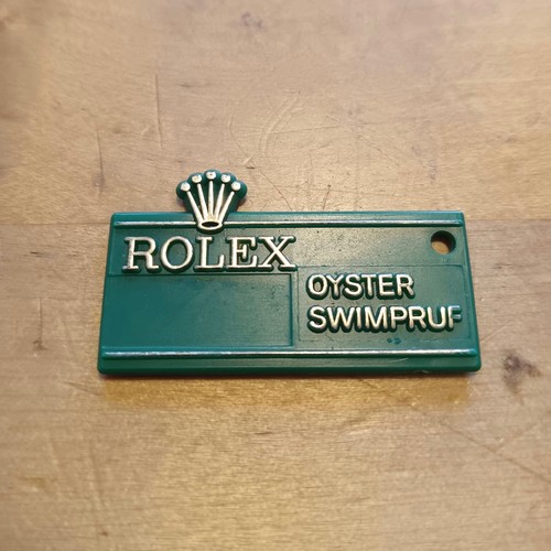 Authentic Vintage GENUINE Rolex Oyster Swimpruf Green watch Hang tag ...