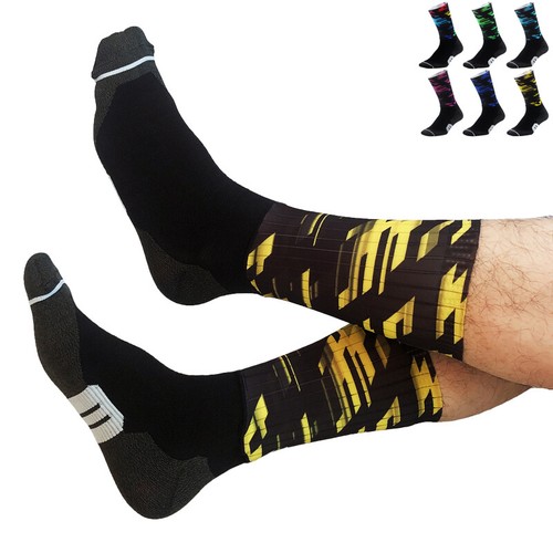 Pro Mens Womens XC Cycling Sports Ankle Socks Riding Bicycle Bike Socks ...