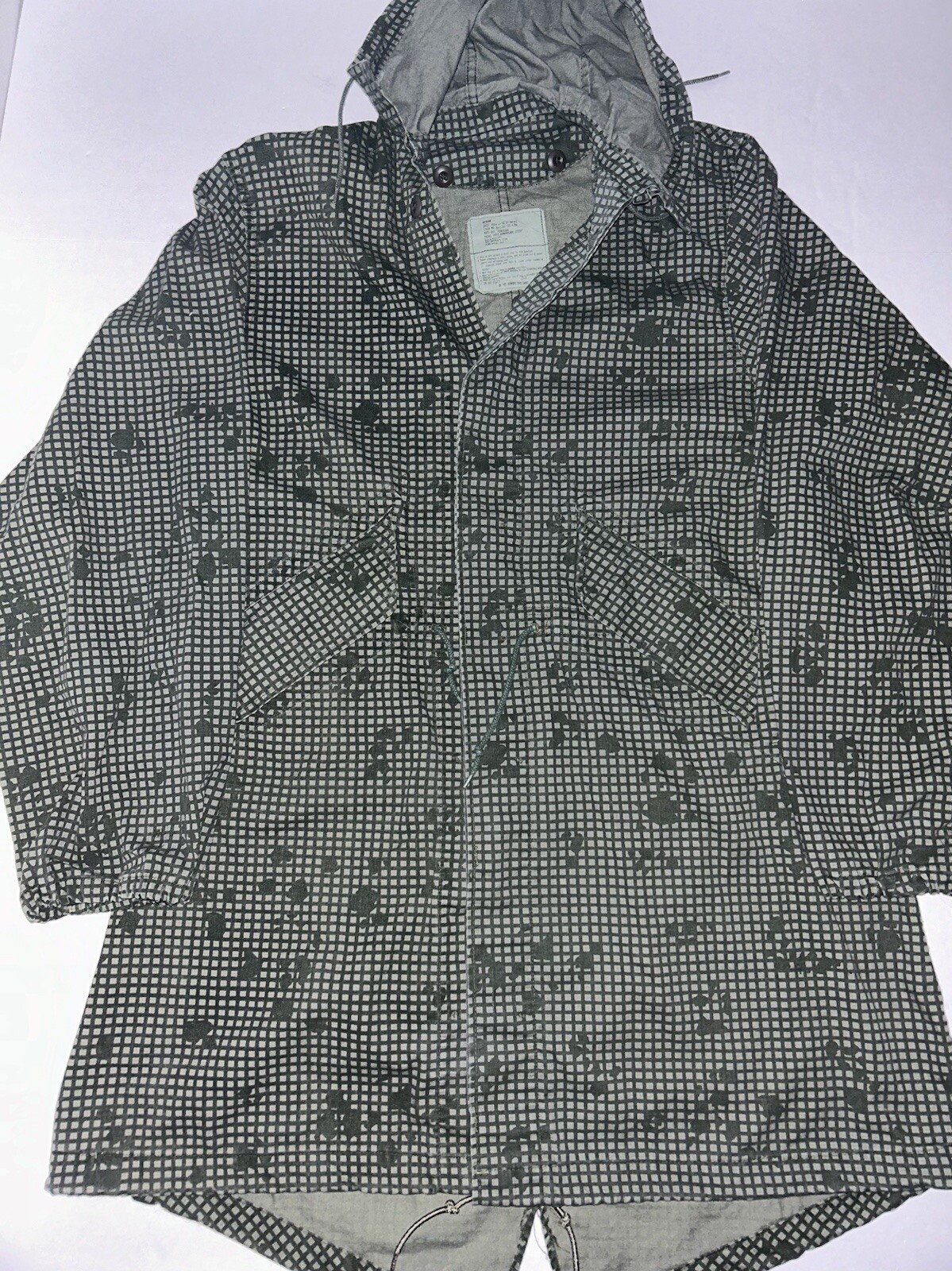 RARE Desert Night Parka Camouflage Medium Jacket Army Camo Fishtail ...