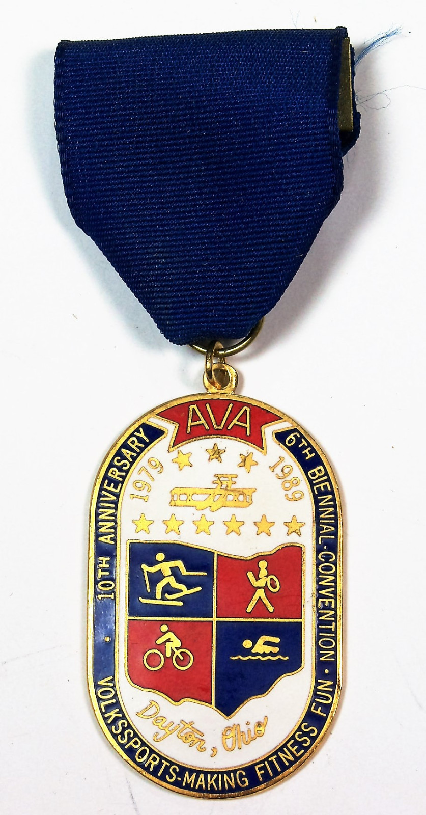 IVV AVA Volksmarch Medal (127) - 1988 AVA 10th Anniv Convention ...