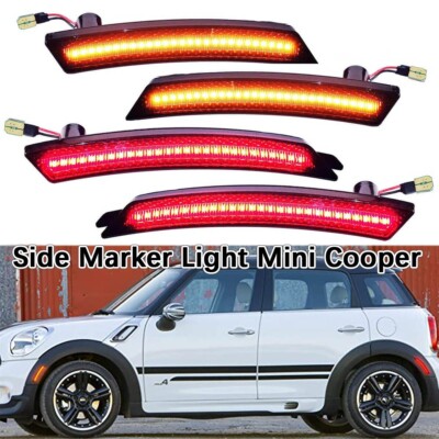 Front+Rear LED Side Marker Light Lamp For Mini Cooper R55 R56 R57 R58 ...