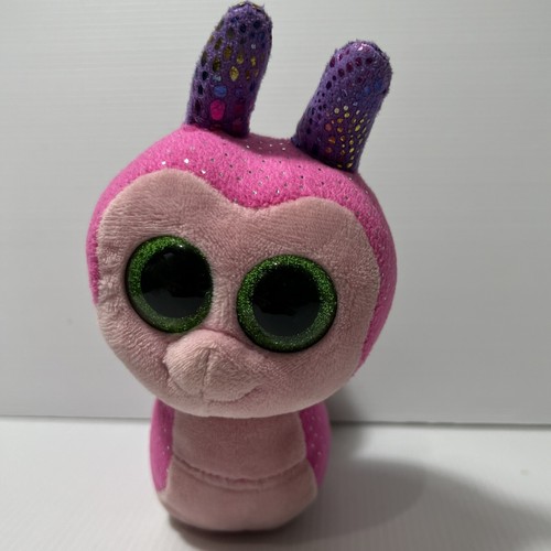 Ty Snail Pink Beanie Boos Scooter Soft Plush Toys Stuffed Animal 17cm ...