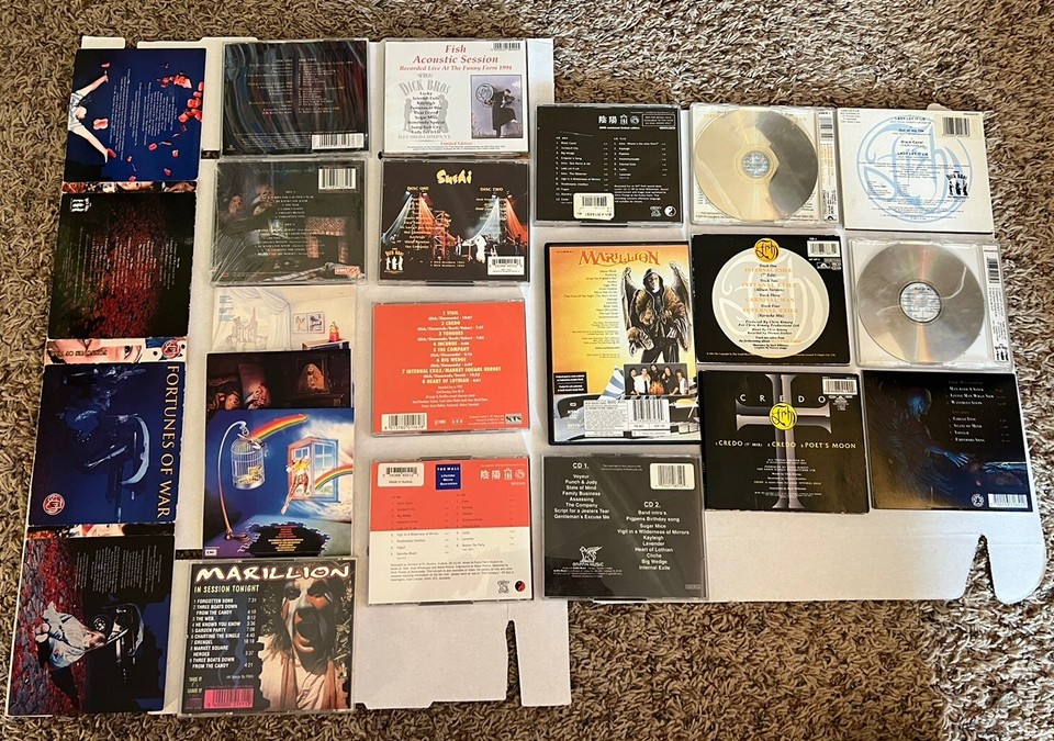 Fish Marillion. Fish Solo. Collectors CD Lot! DVD. Rare! Live. Studio ...