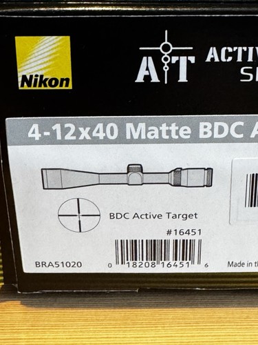 Nikon 4-12x40mm BDC Active Target Ultimate Predator Hunting Reticle ...
