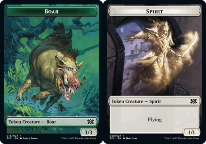 Boar Token // Spirit Token (008) - Foil x1 - Double Masters 2022 - NM ...