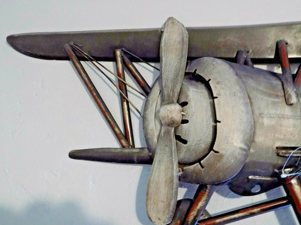 NEW Vintage Style Air Plane Home Decor Metal Airplane Wall Airplane ...