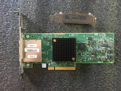 LSI SAS9207-8e 8-Port PCIe IT Mode 9207-8e SAS 6Gb/s External HBA RAID ...