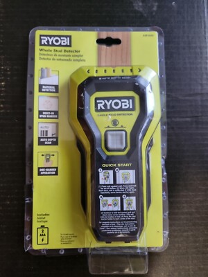 OPEN BOX RYOBI ESF5002 Whole Stud Finder Auto Depth Scan Tech Hand-Held ...