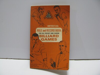 Official Rule and Record Book For All Pocket And Carom Billiard Games ...