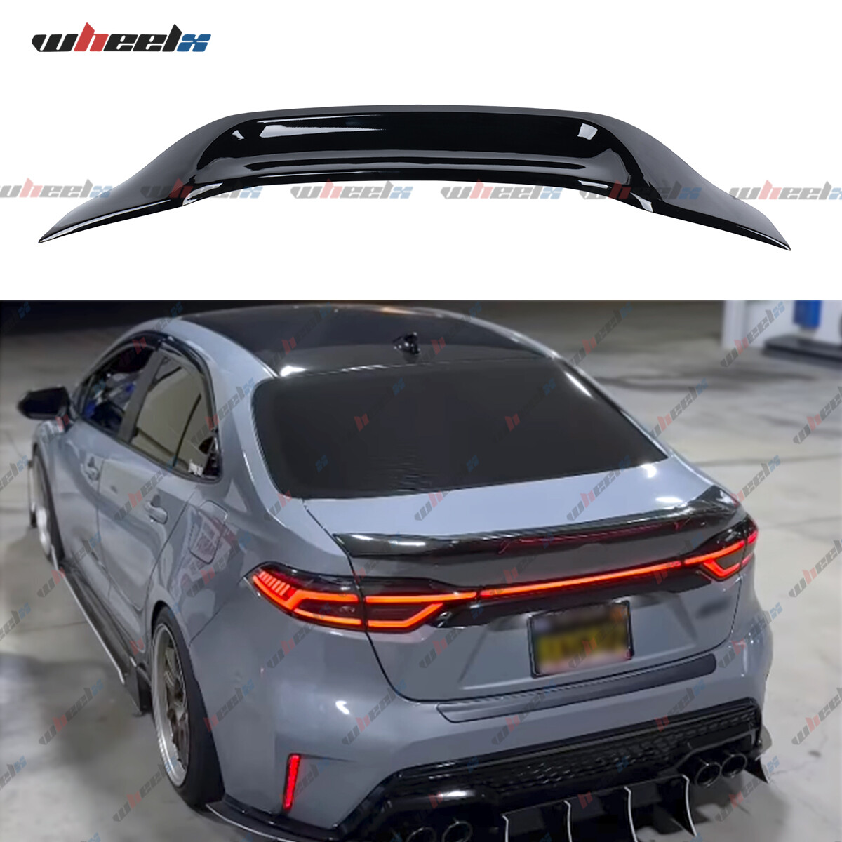 GLOSSY BLACK R STYLE DUCKBILL TRUNK LID SPOILER FOR 2020-26 TOYOTA ...