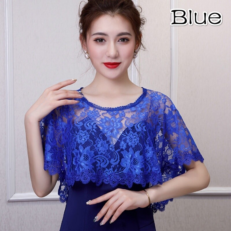 Ladies Bridal Floral Lace Shawls Wraps Banquet Tippet Stoles Wedding ...