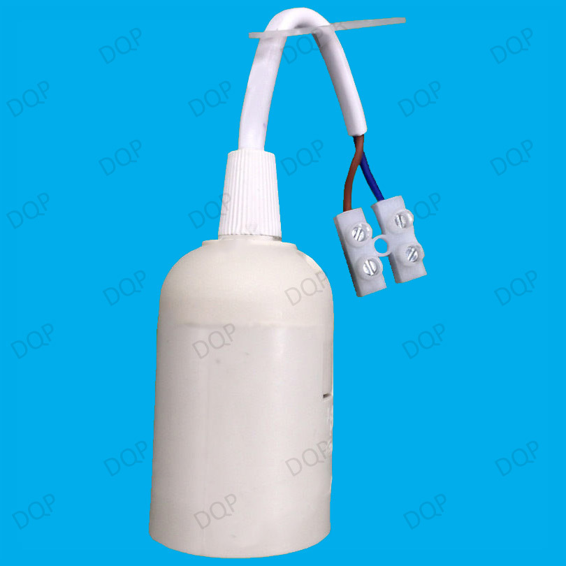 2x White Edison Screw ES E27 Light Bulb Lamp Holder M10 Socket ...