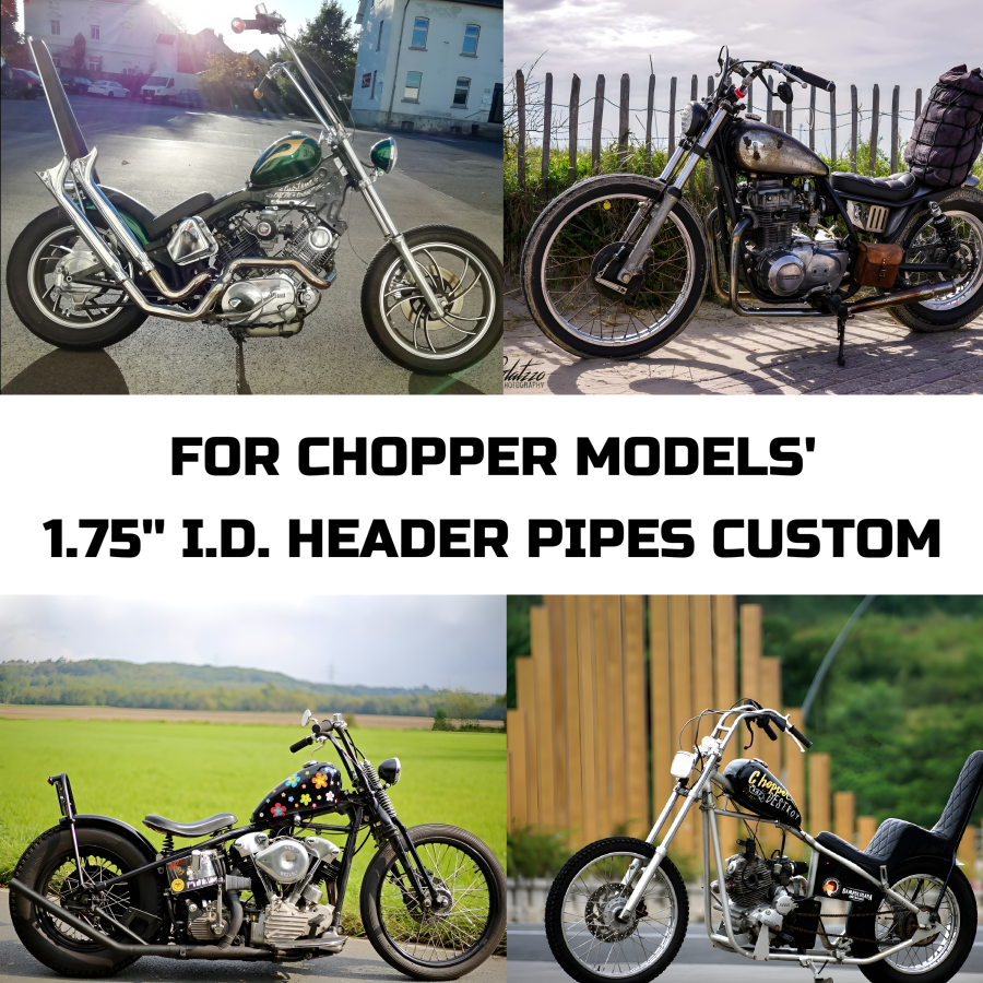 Fishtail Tail Pipe Tip for 1.75'' O.D. Header Pipes or Drag Pipes ...