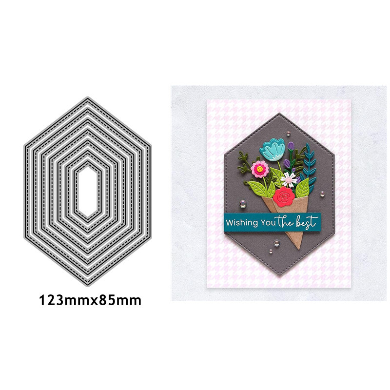 Nesting Arch Octangle Tag Metal Cutting Dies DIY Embossing Stencils Scrapbooking | eBay