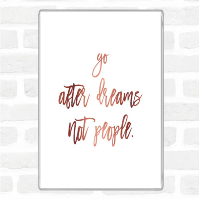 Go After Dreams Quote Jumbo Fridge Magnet | eBay UK
