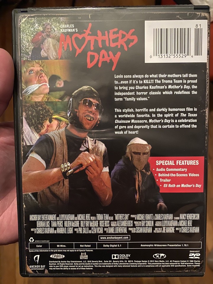 Mothers Day (DVD, 2012) Troma Classic Horror Like New 13132555294 | eBay