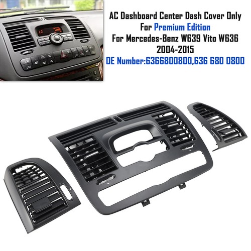 AC Dashboard Center Dash + 2 * Air Vent For Mercedes-Benz W639 Vito ...