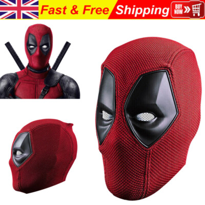 Deluxe Cosplay Deadpool Full Face Mask Halloween Party Prop Costume ...