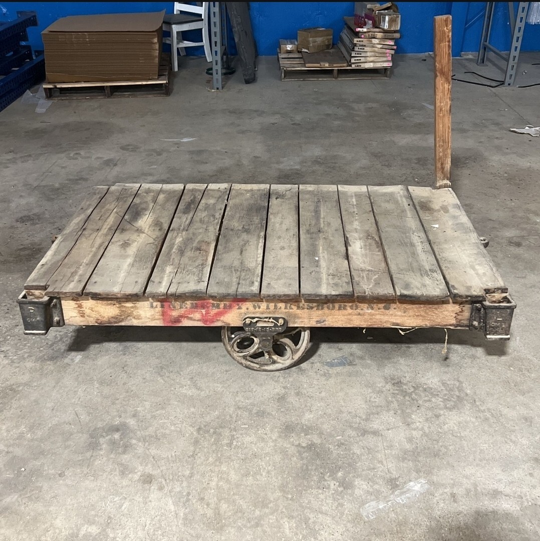 Lineberry Vintage Authentic Railroad Factory Carts
