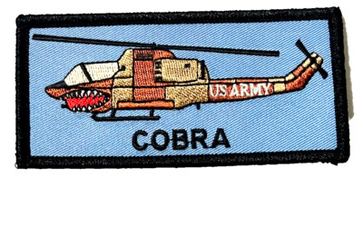 U.S. ARMY BELL AH-1 COBRA "SNAKE" ATTACK HELICOPTER PATCH (USA-5) ARMY ...