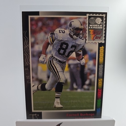 1992 Wild Card World League - Cornell Burbage #78 (RC) for sale online ...