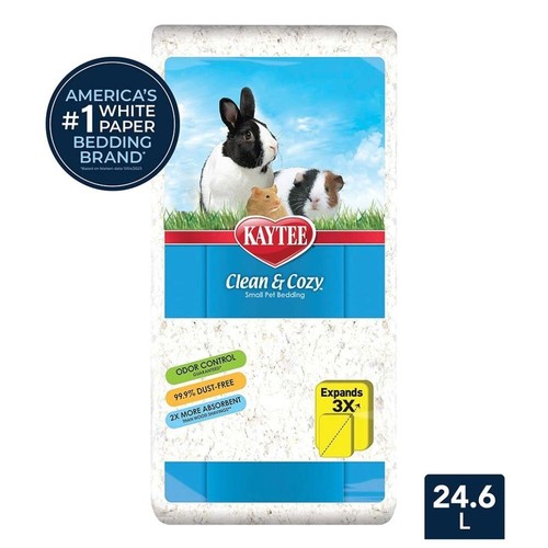 Kaytee Clean & Cozy Pet Bedding Super Absorbent Paper Substrate Small ...