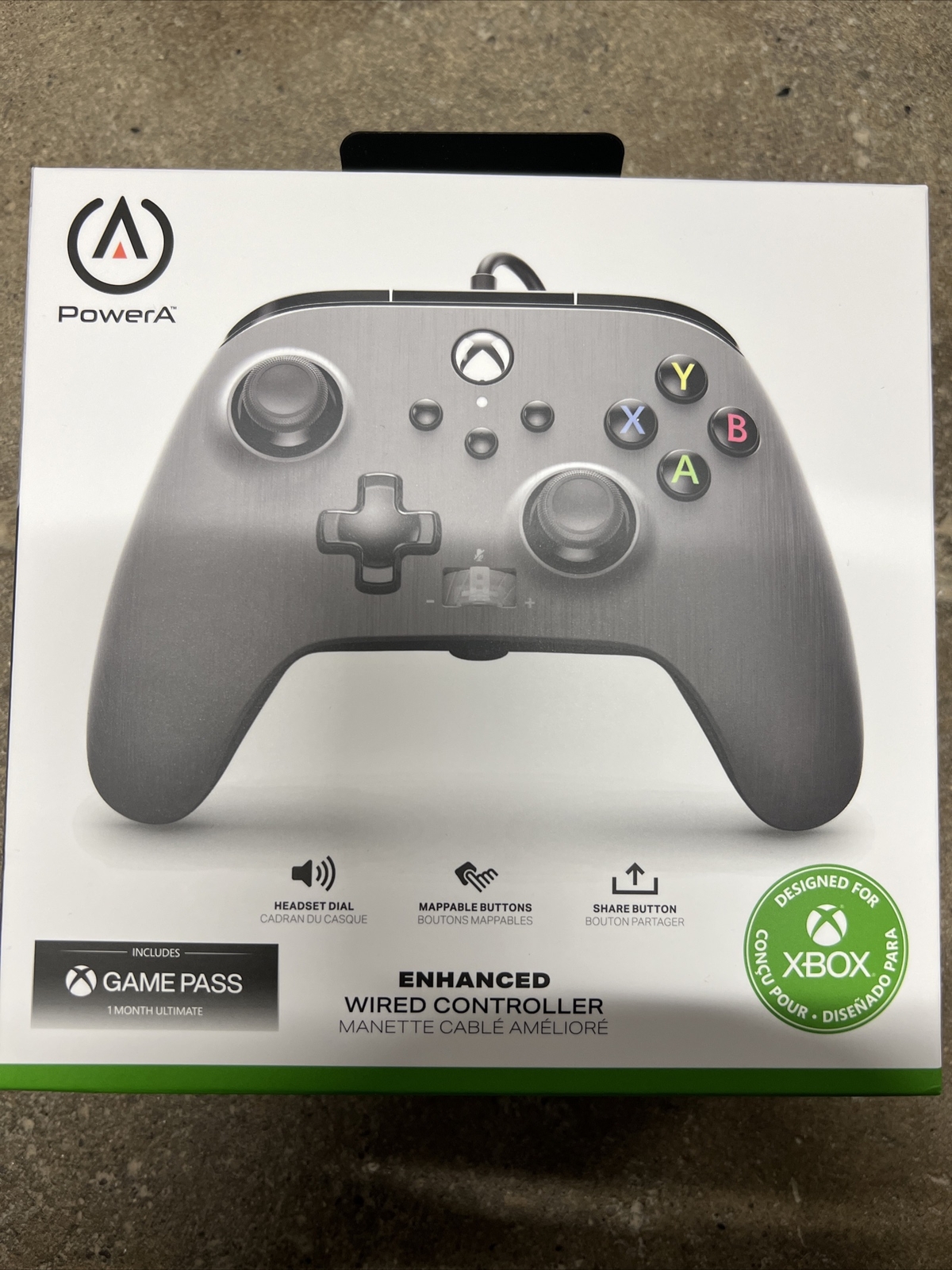 PowerA Enhanced Wired Controller for Xbox Series X|S/Xbox One - Brushed ...