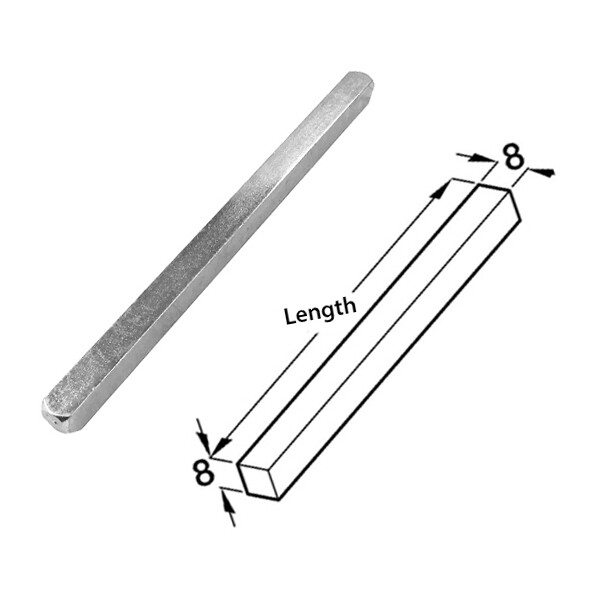 Steel Door Spindle Plain or Split from 60mm to 140mm for Handles and ...