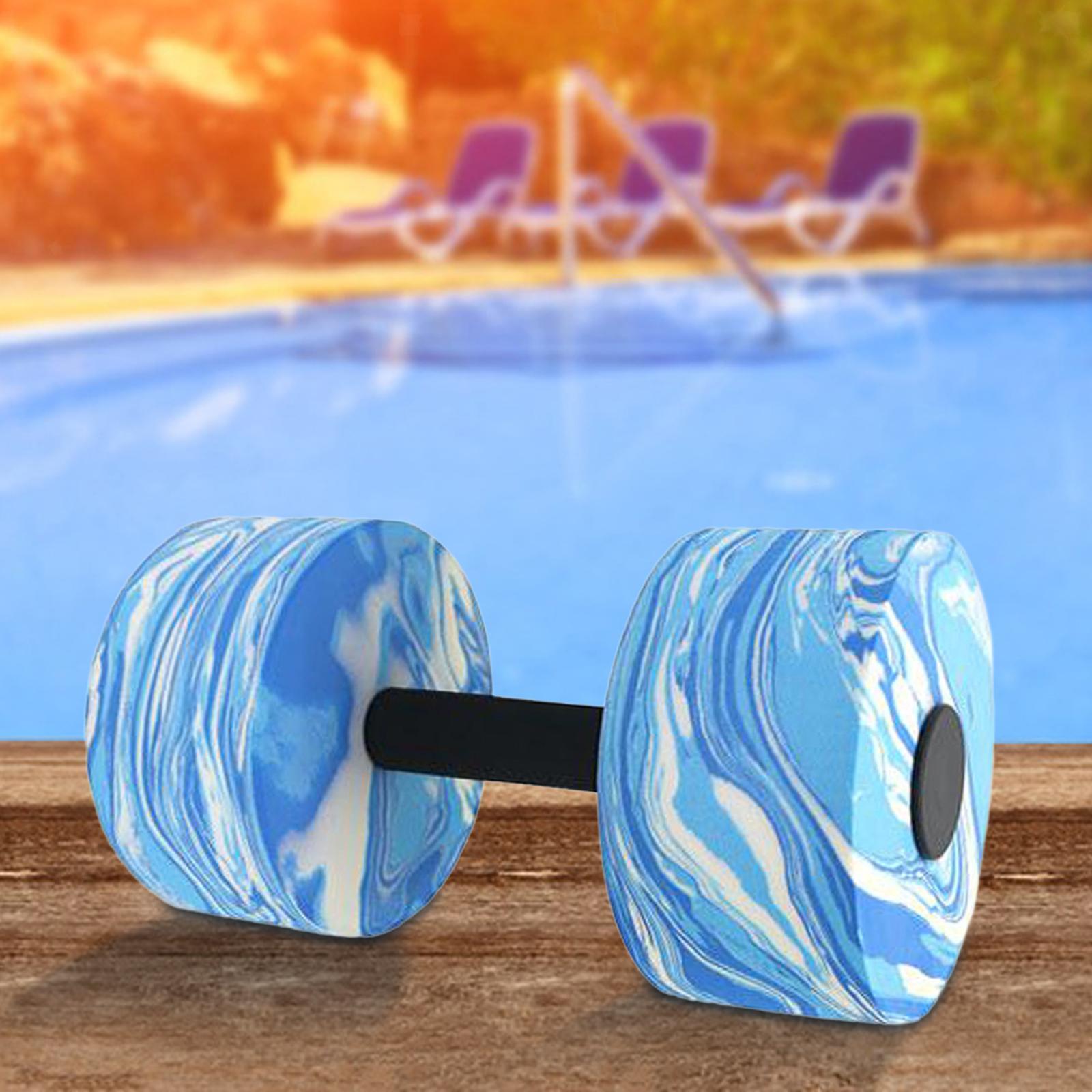 Aquatic Dumbbell EVA Water Dumbbells Swim Barbell for Water Sports Pool ...