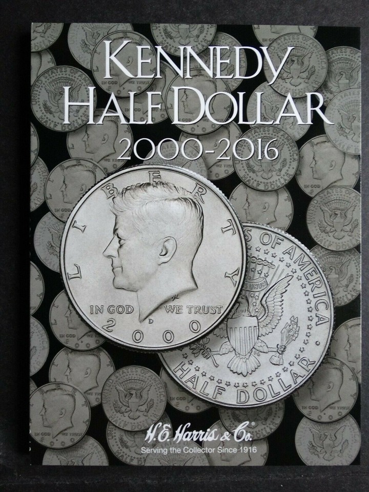 Set of 2 - He Harris Kennedy Half Dollar Coin Folders # 3-4 2000-2026 ...