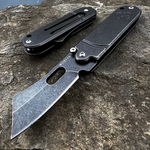 VORTEK PYGMY D2 Cleaver Blade Small Mini Keychain EDC Folding Pocket ...