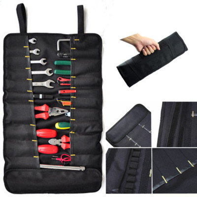 Portable Car Multi-function Black Repair Tool Bag Reel Roll Storage Bag ...