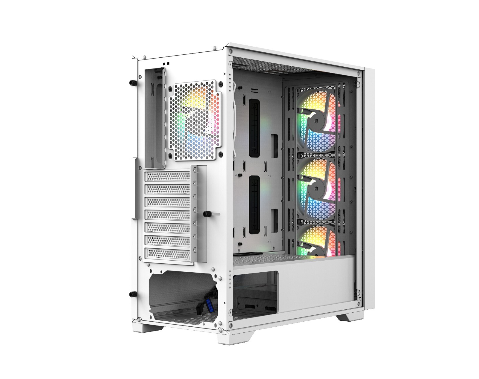 iONZ KZ-22 V2 PC Gaming Case - Mid Tower ATX Hinged Temp Glass - High ...