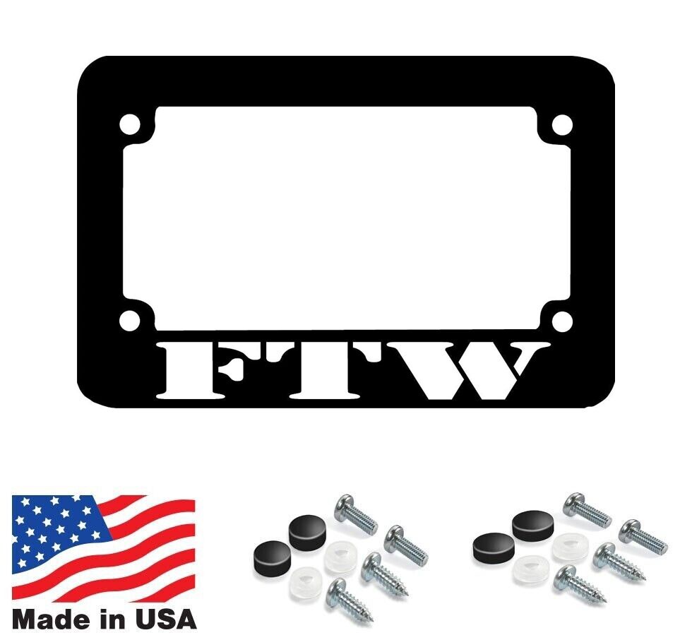 FTW Motorcycle License Plate Frame | eBay